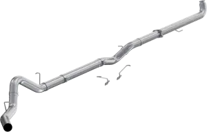 Duramax LB7 4" Exhaust System - Aluminum Downpipe-Back w/o Muffler